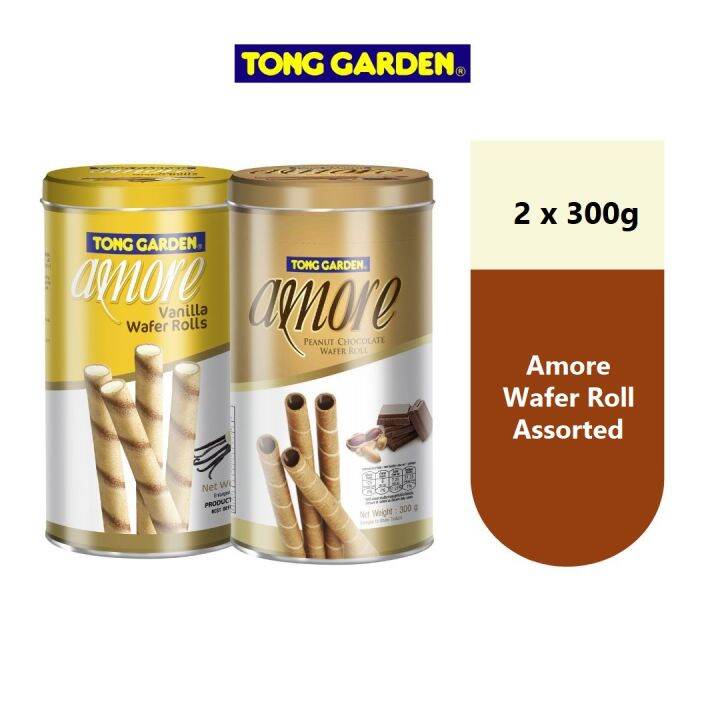 Tong Garden Amore Wafer Rolls 300g x 2 [Bundle] | Lazada