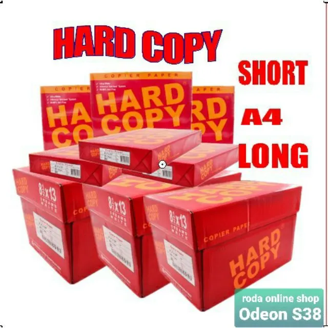 HARD COPY LONG,A4,SHORT 1box per order (5reem in 1box) | Lazada PH