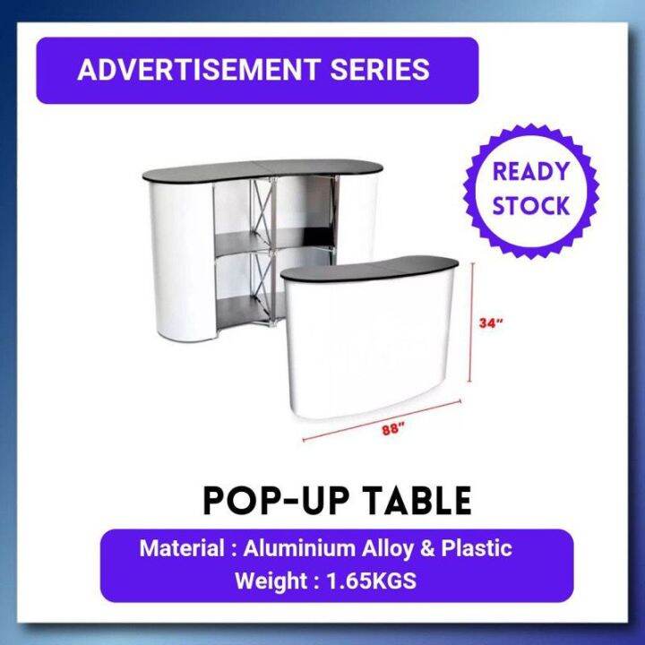 Pop Up ProMotion Table With Printing [Ready Stock] | Lazada