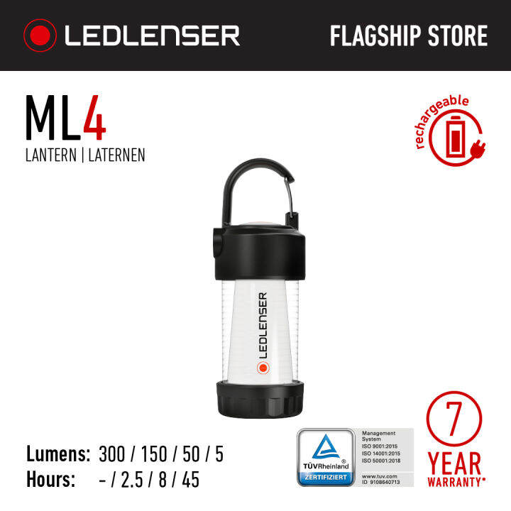 Ledlenser ML4 MINI LANTERN - BRIGHT LED - ULTRA-COMPACT - RECHARGEABLE ...