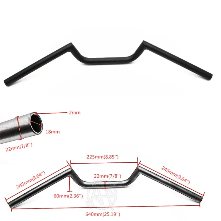 Universal Fit Chopper Cafe Racer Cruiser Bobber Tracker Motorcycle ...