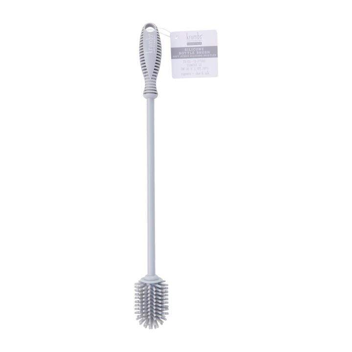 krumbs Kitchen Essentials Silicone Bottle Brush - Grey | Lazada Singapore
