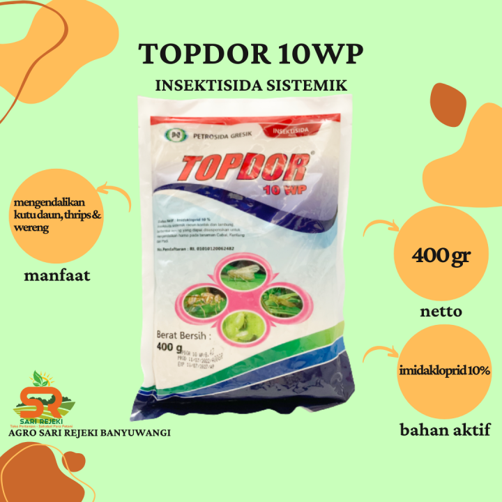 TOPDOR 10WP 400GR INSEKTISIDA SISTEMIK IMIDAKLOPRID | Lazada Indonesia