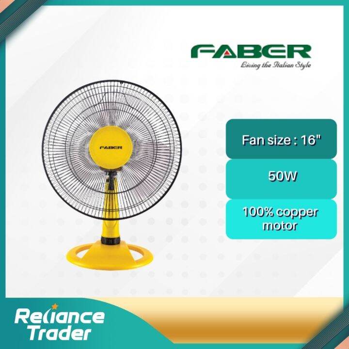 Faber Table Fan (12 Inch) FTF Revo 9316YL | Lazada