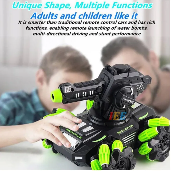 Remote control shooting tank toy car launch 2.4G RC 1:18 tank ...