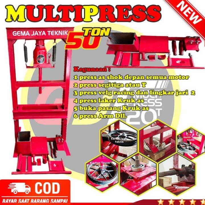 Alat press pres velg pelek segitiga arm as shock depan bongkar pasang ...