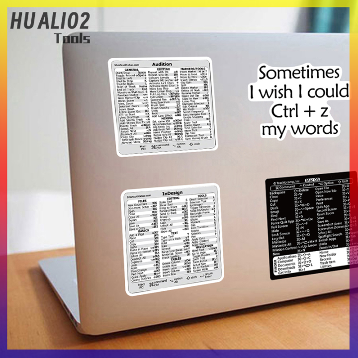 HUALI02 30Pcs Windows Adobe Photoshop Quick Reference Keyboard Guide ...