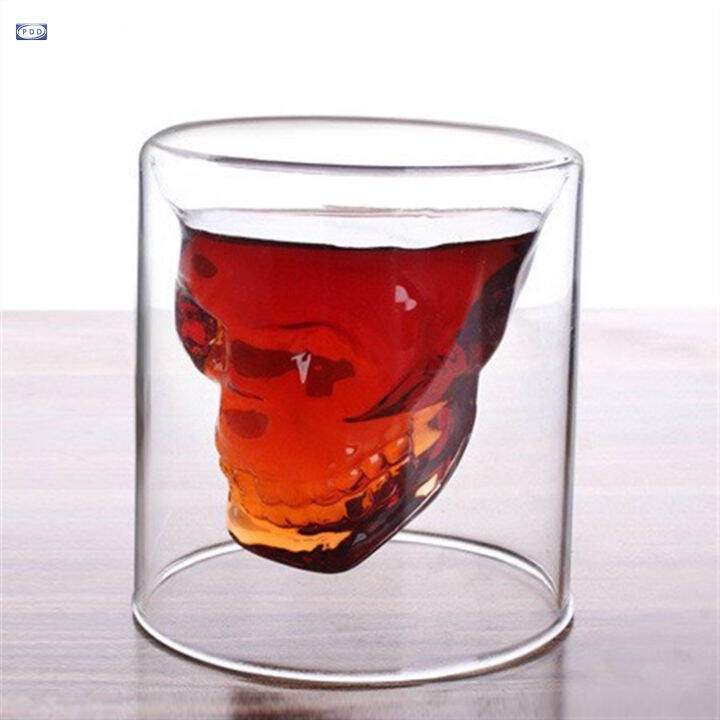 PDD Whisky Barware cangkir minum bir mangkok ganda gelas cangkir untuk ...