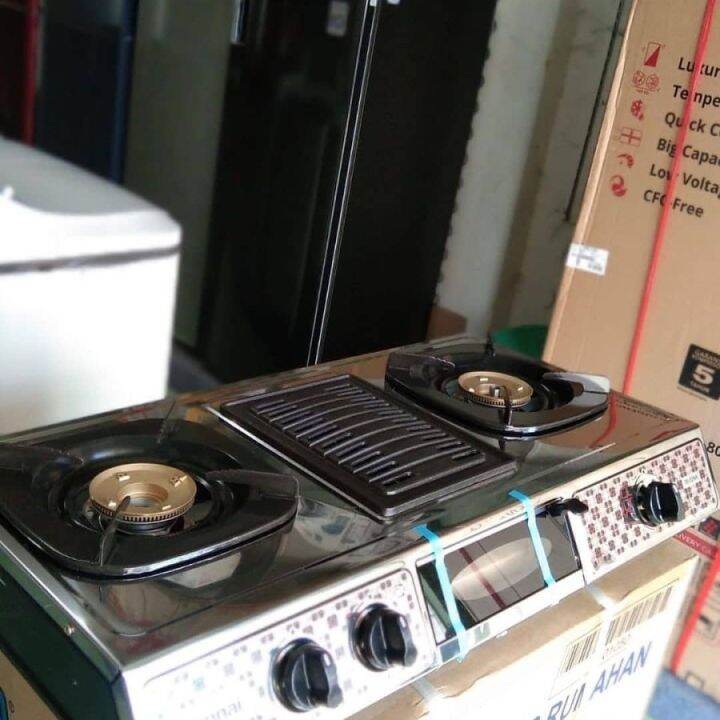 Rinai Kompor Gas Rinnai 3 Tungku + Pemanggangan RI-524A | Lazada Indonesia