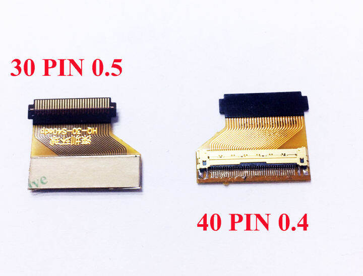 adapter LED 40 pin 0.4 to 30 pin 0.5 socket notebook LCD screen line transfer interface cable ซ็ ...
