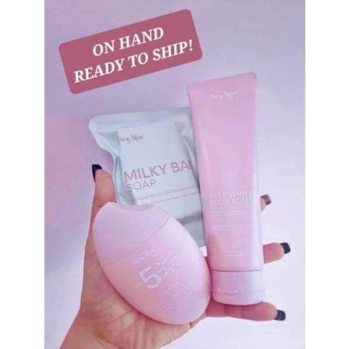 COD FAIRY SKIN PREMIUM SOAP SUNSCREEN LOTION FOAMWASH | Lazada PH