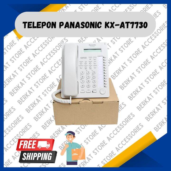 Panasonic Digital Proprietary Key Display Phone Telephone Telepon KX-AT7730 - Putih | Lazada ...