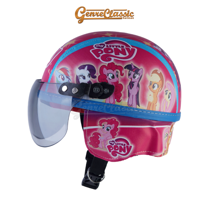 Helm Anak Retro Chips Karakter Kuda Pony Pink Lucu Untuk Usia 1 2 3 4 ...