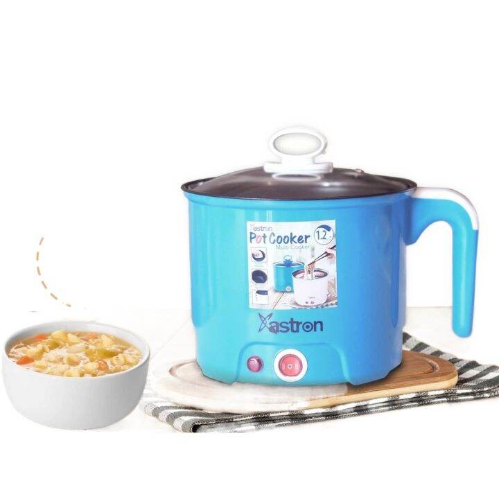 Astron POT COOKER (Blue) (1.2L) (450W) Multi cooker Electric pot non ...