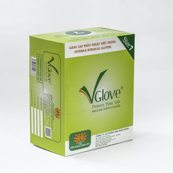 50 đôi Găng Tay Phẫu Thuật Tiệt Trùng VGloves Có Bột - Bao Tay Vô Khuẩn ...