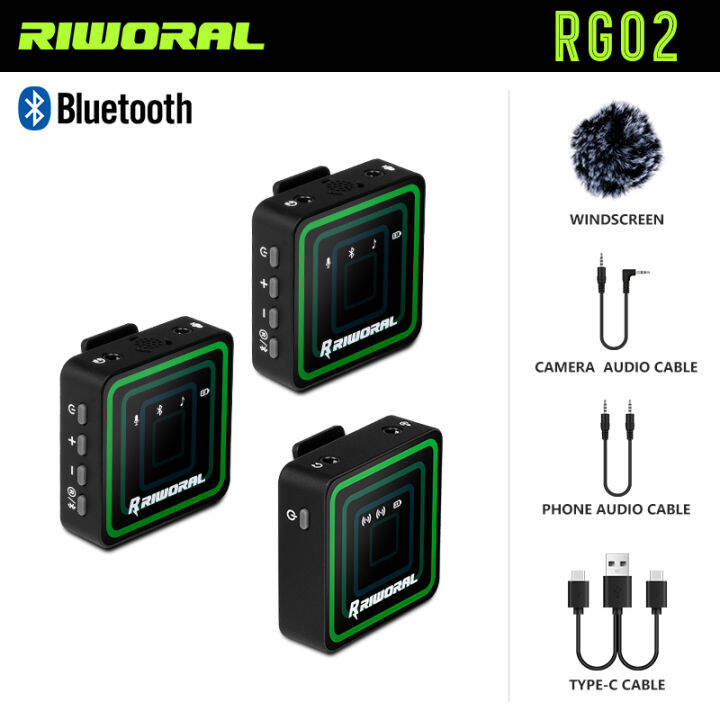 (WangShopping) ENPEY RIWORAL RG01 RG02 ไมค์ ลอย ไร้ สาย Bluetooth ไมค์ ...