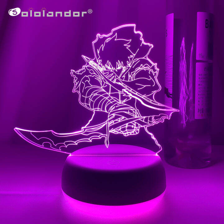 Newest Anime Led Light Solo Leveling for Children's Room Decor Night ...