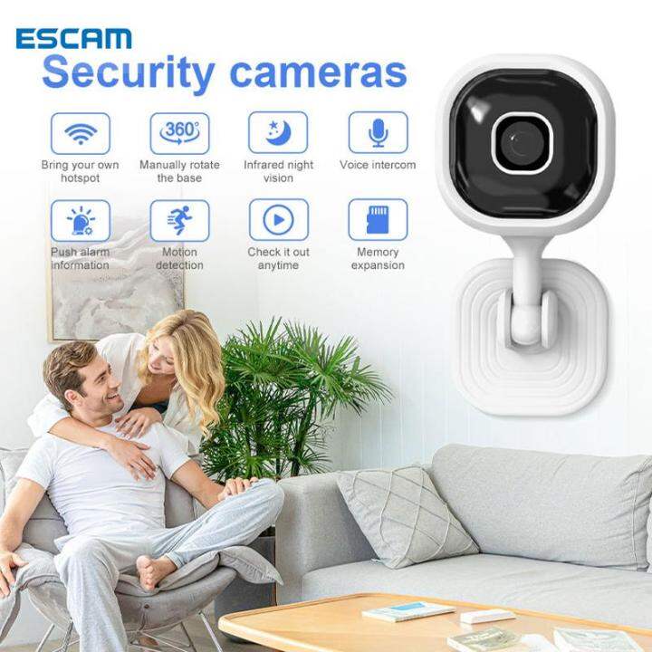 ESCAM Household Security Camera A3 Wifi Smart Binary Voice Small Camera Hd Night Vision Camera ...