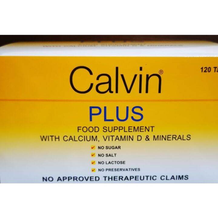 new Calcium Calvin Plus with Vit D and Minerals Food Supplement sold ...