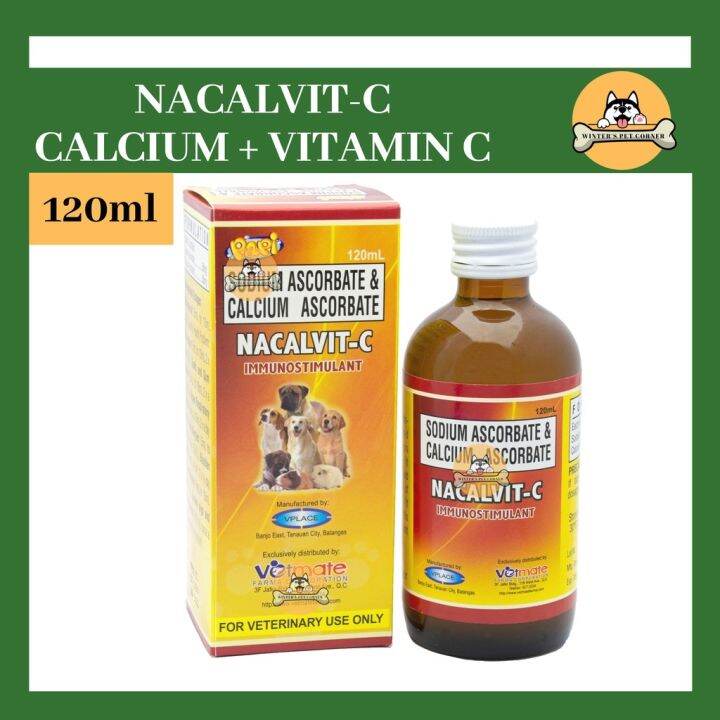 MARK GEORGE Papi Nacalvit-C Vitamin C and Calcium Supplement for Pets ...