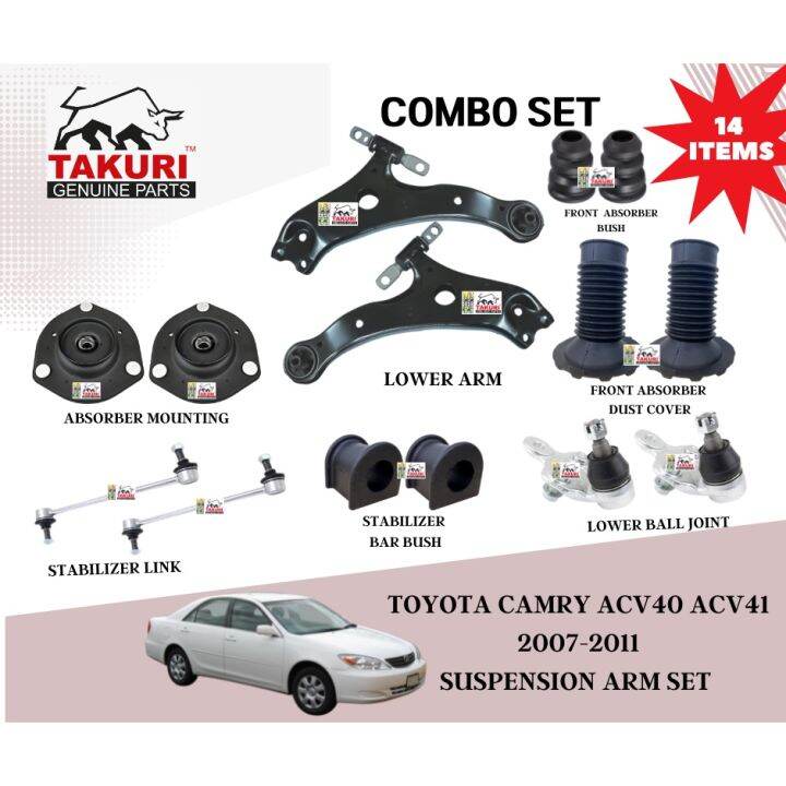 TAKURI TOYOTA CAMRY ACV40 ACV41 2007-2011 FRONT LOWER ARM STABILIZER ...