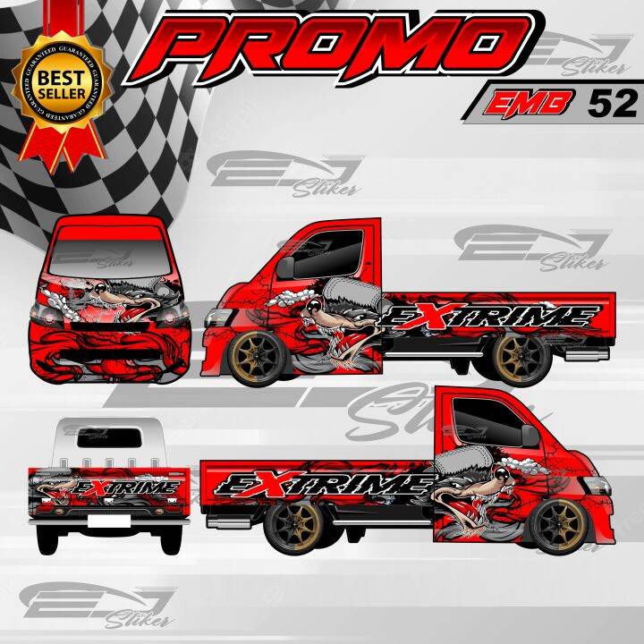 NEW DECAL STIKER PICK UP TERKINI GRANDMAX CARRY L300 FULL BODY-STIKER ...