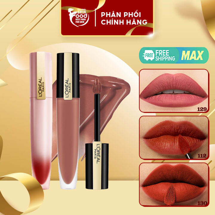 Son Kem Lì, Mịn Mượt Nhẹ Môi L'Oreal Paris Chiffon Signature Matte Liquid Lipstick 7ml | Lazada.vn