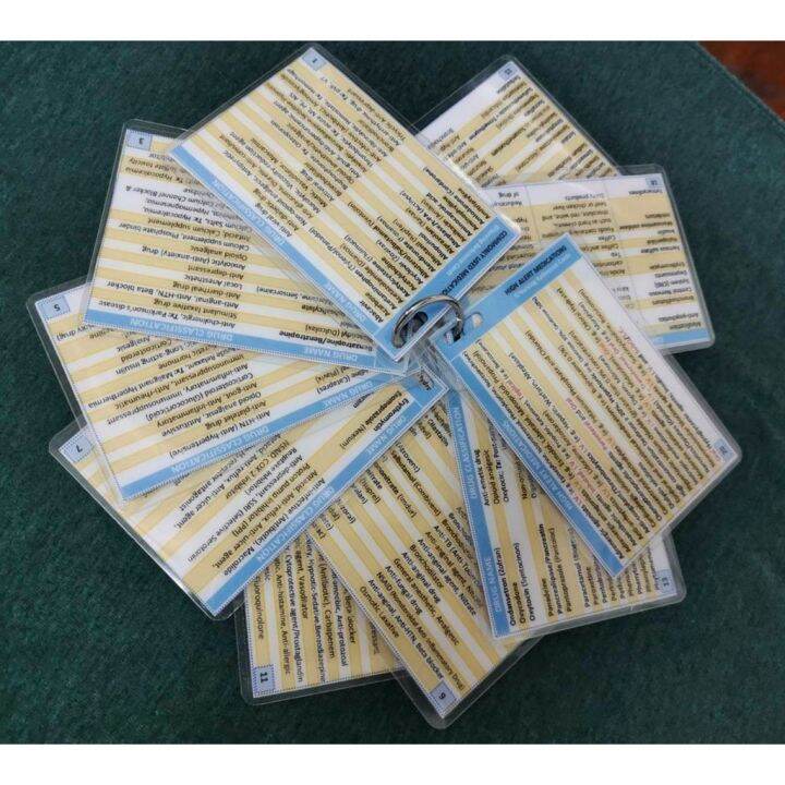 Laminated Nursing Reference Cards: SET 4 | Lazada PH