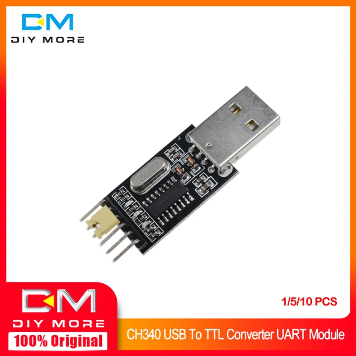 Original Diymore CH340 USB To TTL Converter UART Module CH340G 3.3V 5V ...