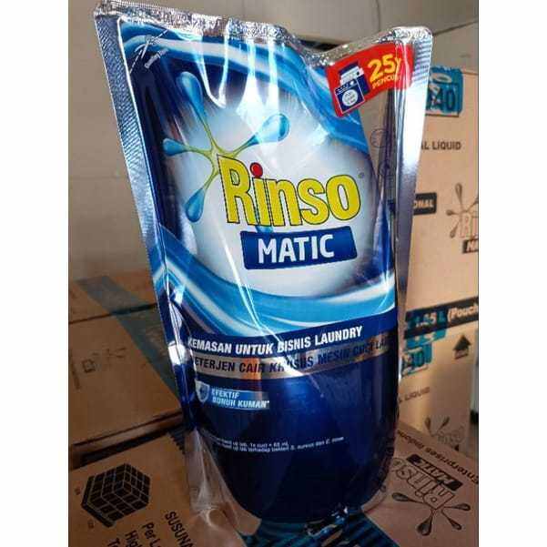 Rinso Matic Liquid Detergent Profesional 1.65 Liter (Kemasan Biru ...