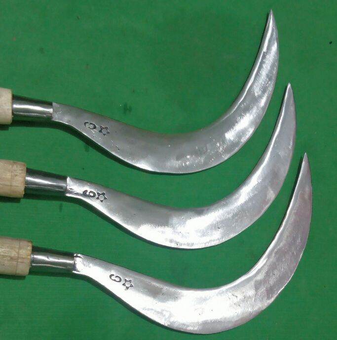 3 PCS ALAT TANI 40 CM - Sabit baja per - Alat pemangkas kayu ranting ...