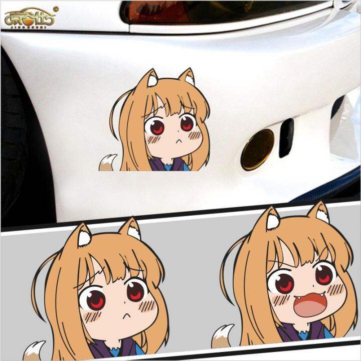 JDM Japanese Two-Dimensional Cute Cute Girl Cartoon Waterproof Car ...