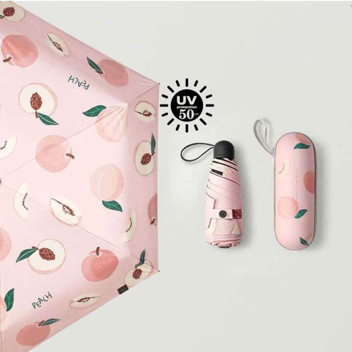 Ultra-Light and Small Mini Umbrella with Carrying Pouch, Windproof ...