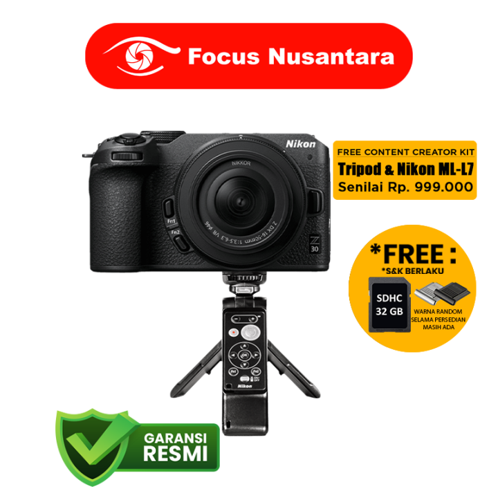 NIKON Z30 / Nikon Z 30 kit Mirrorless Camera GARANSI RESMI | Lazada ...