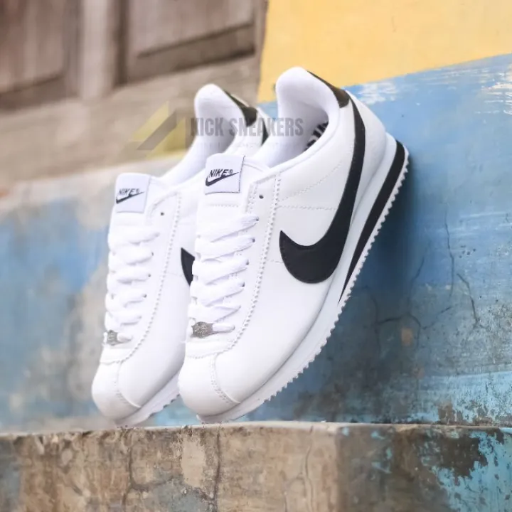 NIKE AIR CORTEZ WHITE BLACK SEPATU PUTIH SNEAKERS PUTIH WANITA | Lazada PH