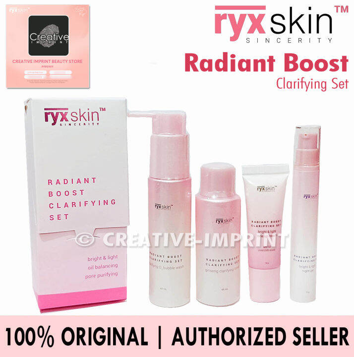 Ryx Radiant Boost Clarifying Set (Authentic, Authorized RyxSkin ...