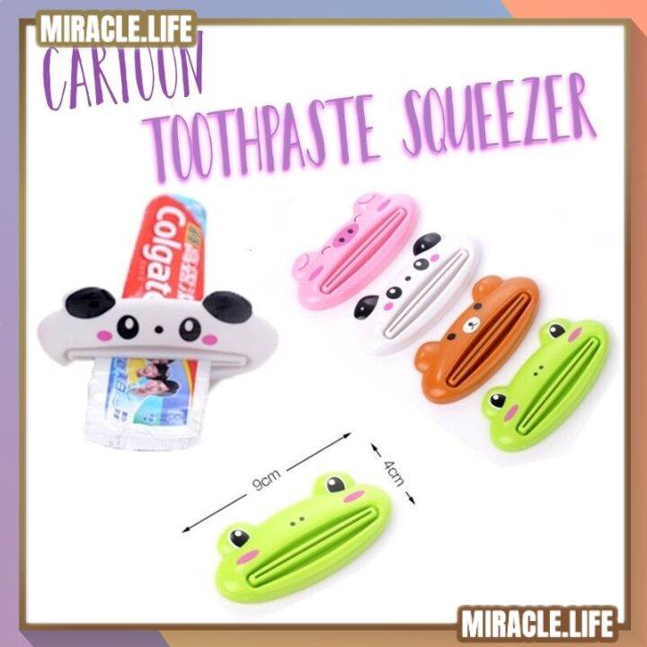 Cartoon Easy Squeeze Toothpaste Dispenser Tube Extrude Multifunction ...