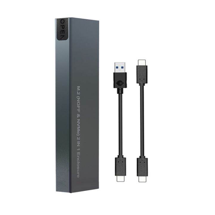 M2 NVMe SSD Enclosure M.2 To USB 3.1 Gen 2 SSD Adapter Dual Protocol ...