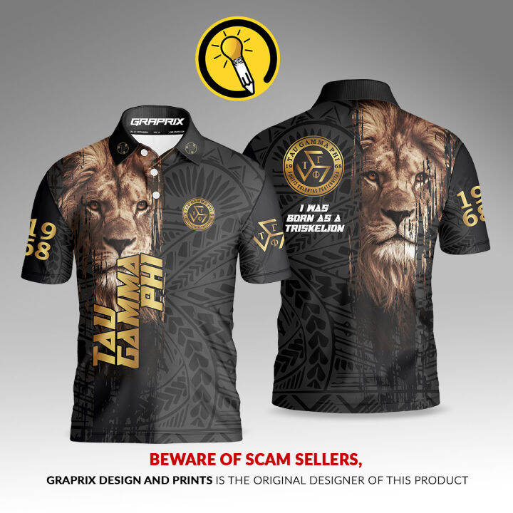 Triskelion V3 Polo Shirt Full Sublimation Frat Shirt TGP | Lazada PH