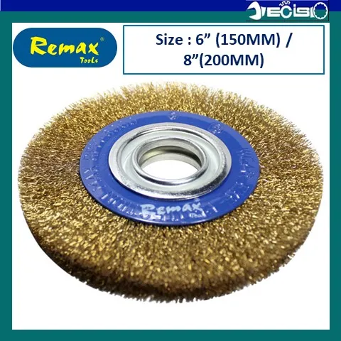 REMAX BRASS COATED CRIMPED STEEL WIRE CIRCULAR BRUSH/WHEEL BRUSH/BERUS ...
