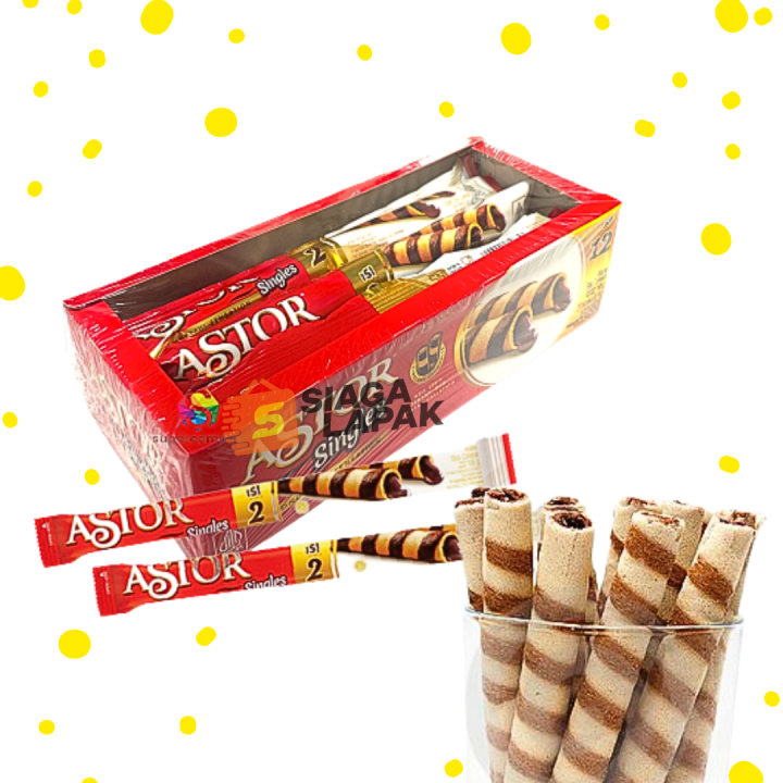 Astor Singles 1 Box 168gr Wafer Roll Stik Coklat | Lazada Indonesia