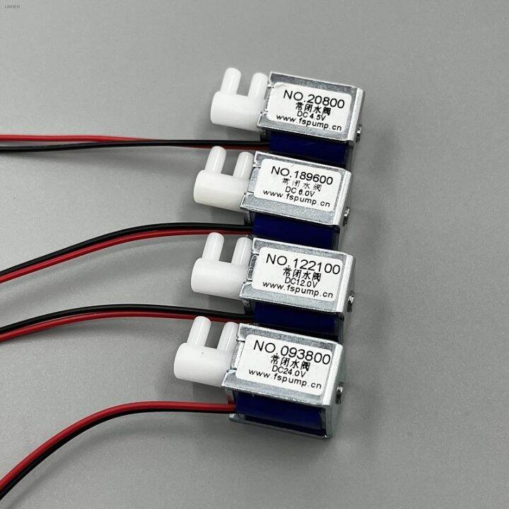 DC 4.5V 6V 12V 24V Tiny Mini Solenoid Valve Normally Closed N/C Flow ...