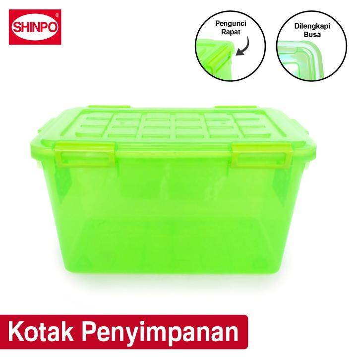 SHINPO Kotak Penyimpanan Kontainer Plastik 33 L Organizer Storage Innov ...