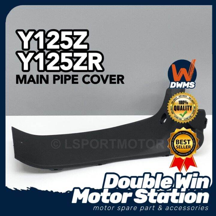 YAMAHA Y125Z / Y125ZR MAIN PIPE COVER (MATTE BLACK) 5BU-F842M-00 FRONT ...