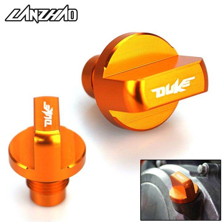 Orange Motorcycle Engine Magnetic Oil Drain Plug CNC Aluminum for KTM ...