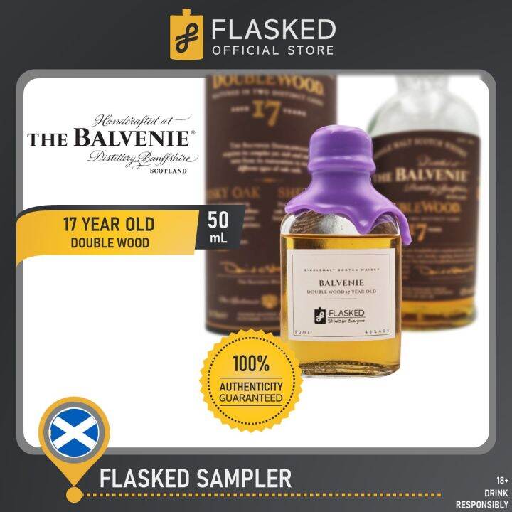 Balvenie Double Wood 17 Year Old Whisky 50mL Flask Sampler | Lazada PH