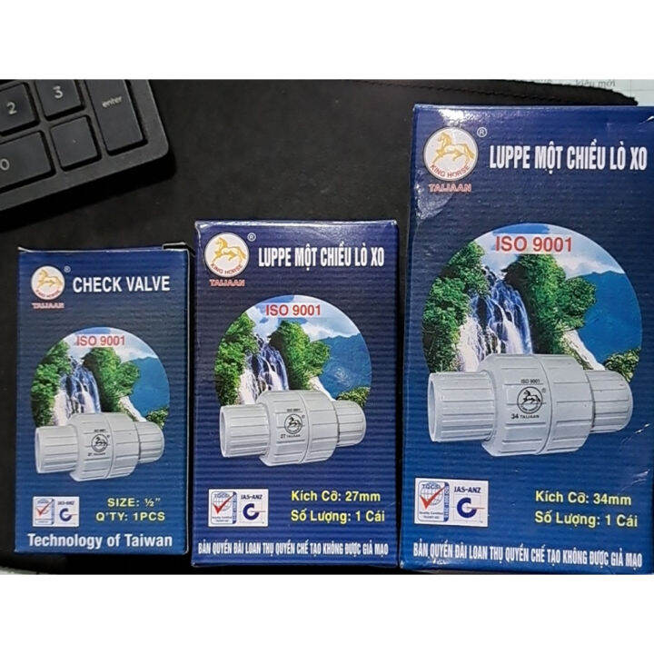 Van ( luppe ) 1 chiều phi 21,27,34,42,49,60 ,nối sống 1 chiều, Lúp bê 1 ...