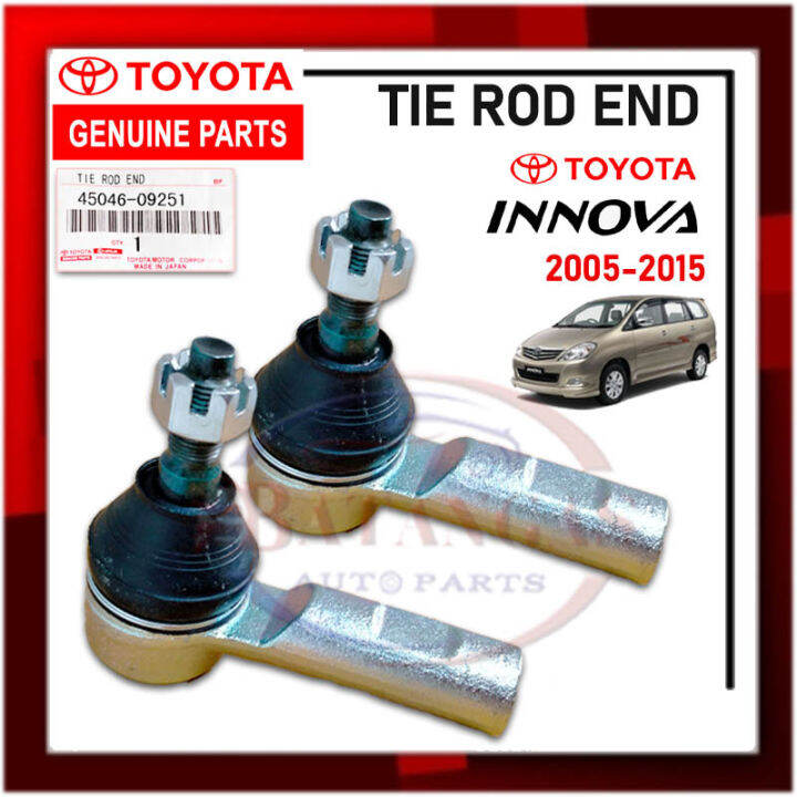TOYOTA GENUINE TIE ROD END TOYOTA INNOVA 2005-2015 SET PART NO: 45046 ...