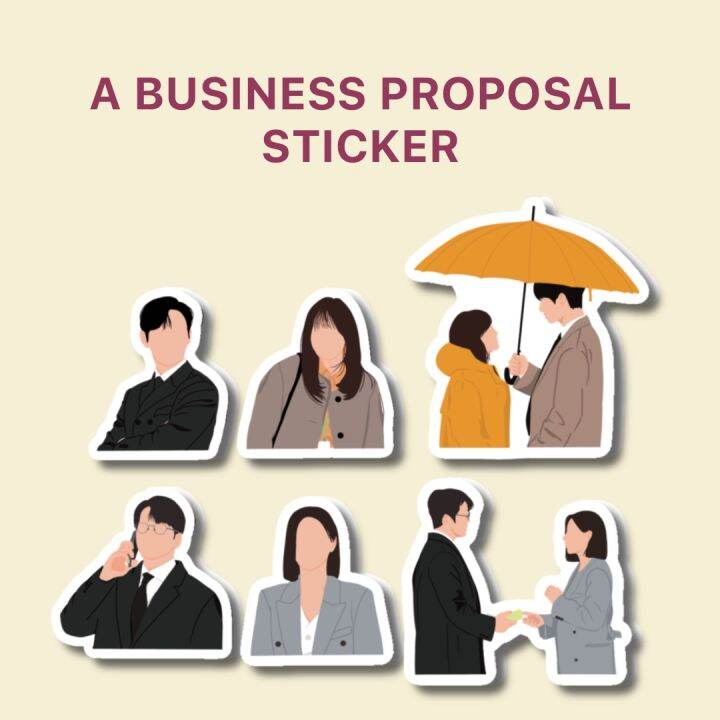 A business proposal sticker, sticker kdrama, a business proposal ...