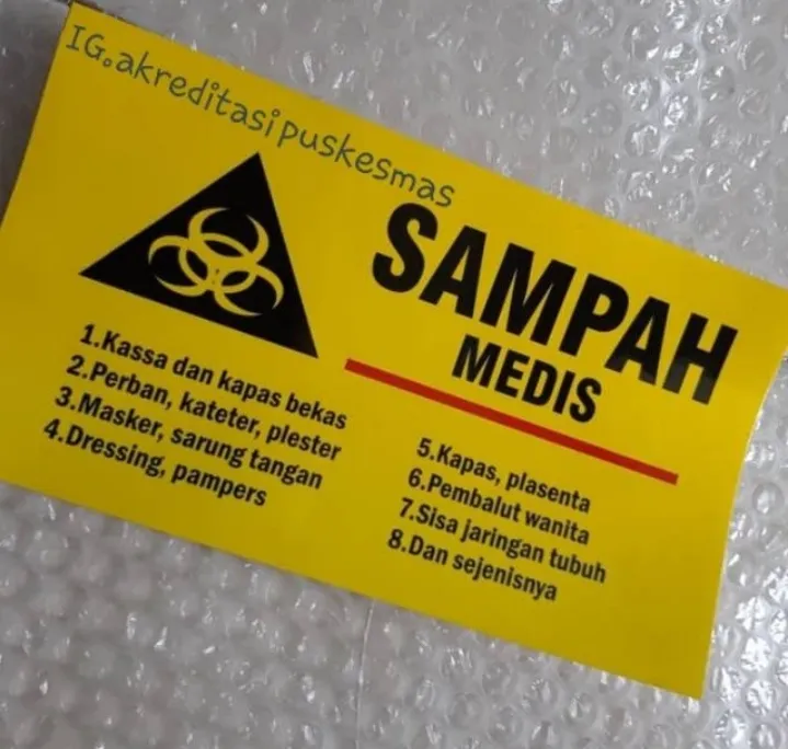 Stiker Sampah Medis | Lazada Indonesia